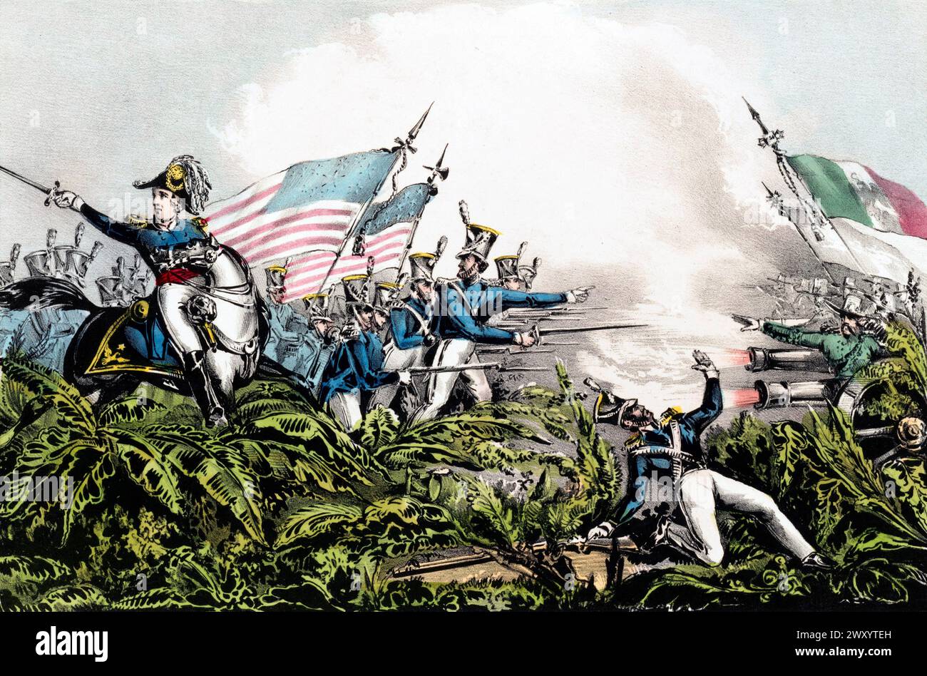 General Taylor at the battle of Palo Alto May 8th 1846 The Battle of ...