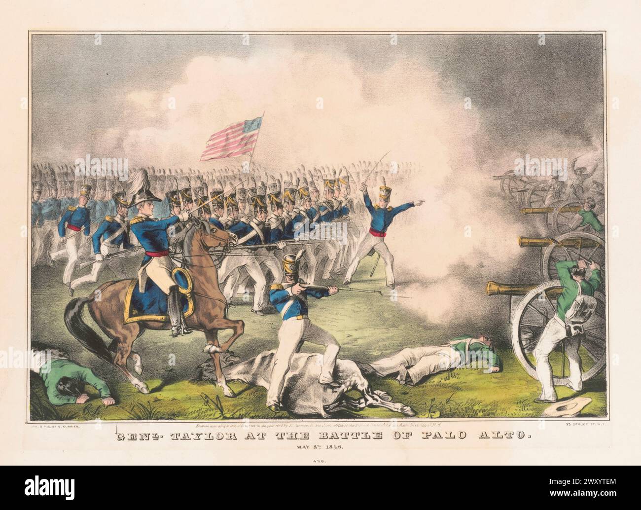 General Taylor at the battle of Palo Alto May 8th 1846 The Battle of ...