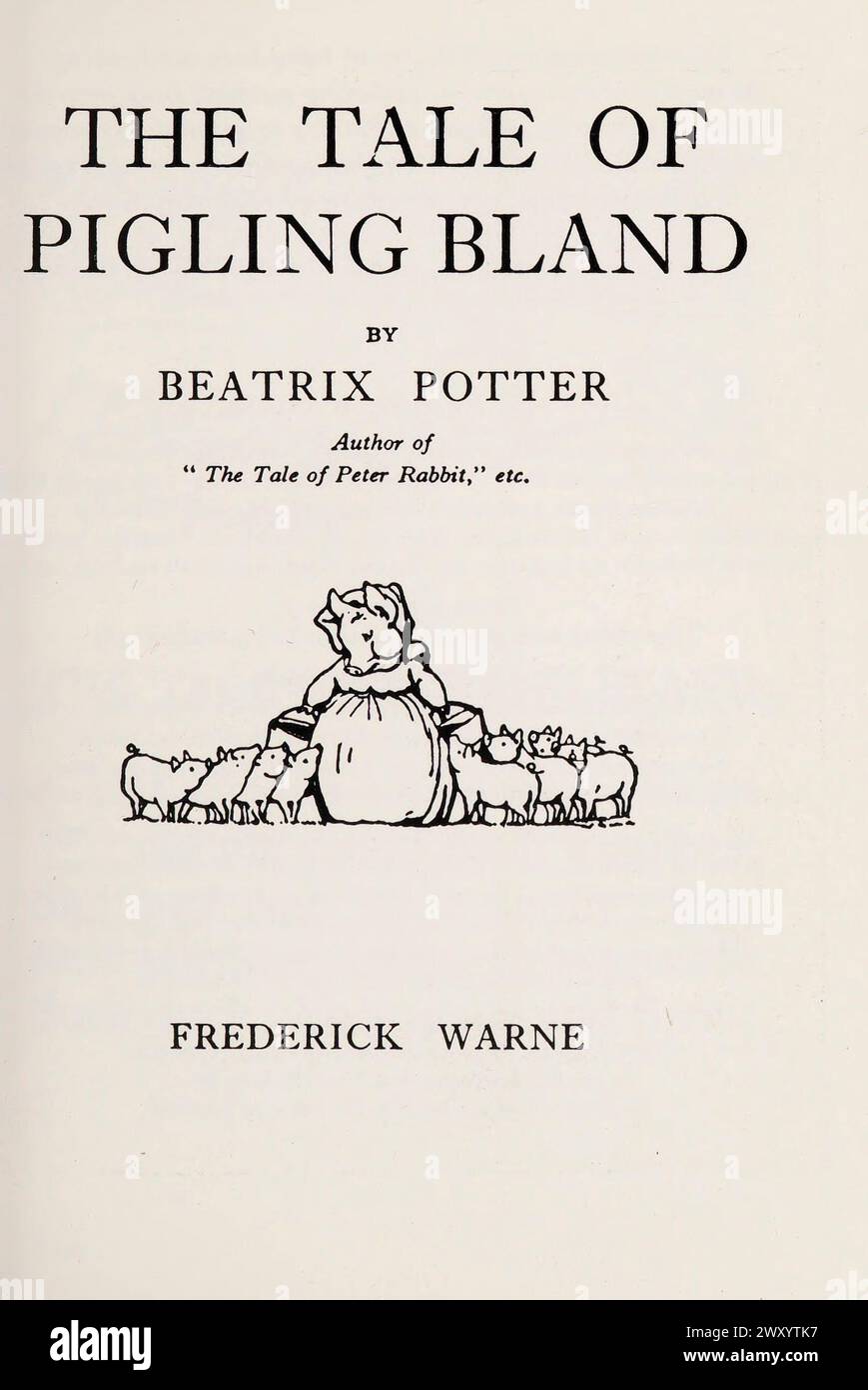 title page The tale of Pigling Bland by Potter, Beatrix, 1866-1943 ...