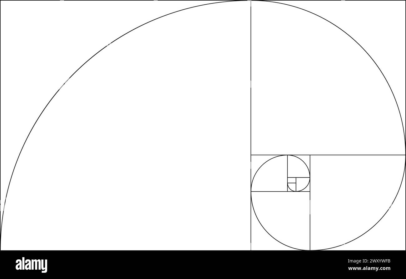 Ratio used in design, golden ratio 1:1.618, Vector Illustration Stock Vector Image & Art - Alamy