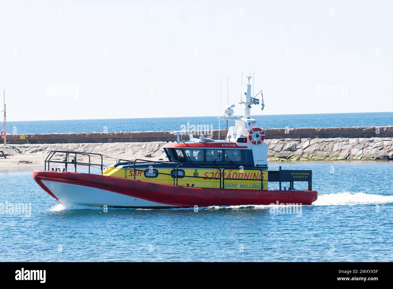 Swedish sea rescue boat hi-res stock photography and images - Alamy