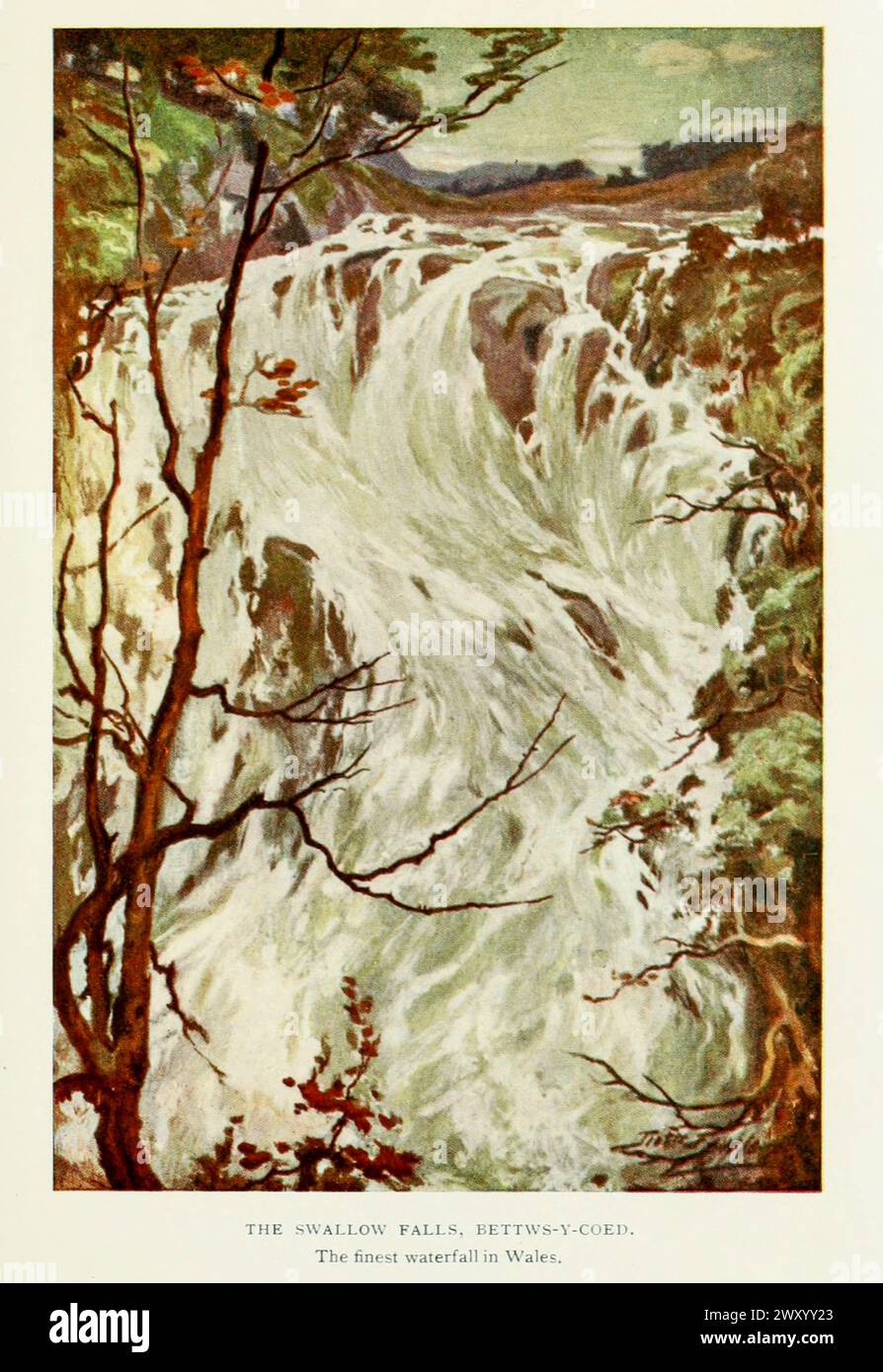 Swallow Falls near Bettws-y-Coed 1911 Gordon Cochrane Home (25 July ...