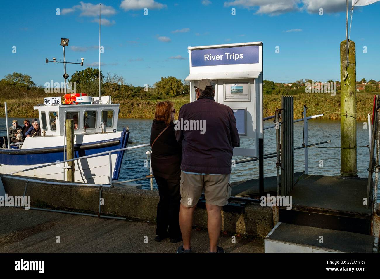River trips river Aldi Snape Maltings Suffolk Stock Photo - Alamy