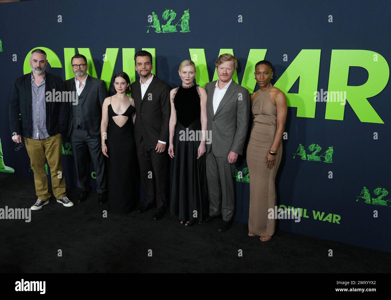 Los Angeles, USA. 02nd Apr, 2024. (L-R) CIVIL WAR Cast & Crew ...