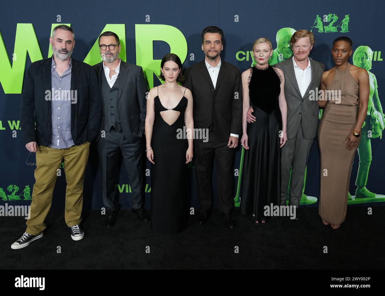 Los Angeles, USA. 02nd Apr, 2024. (L-R) CIVIL WAR Cast & Crew ...