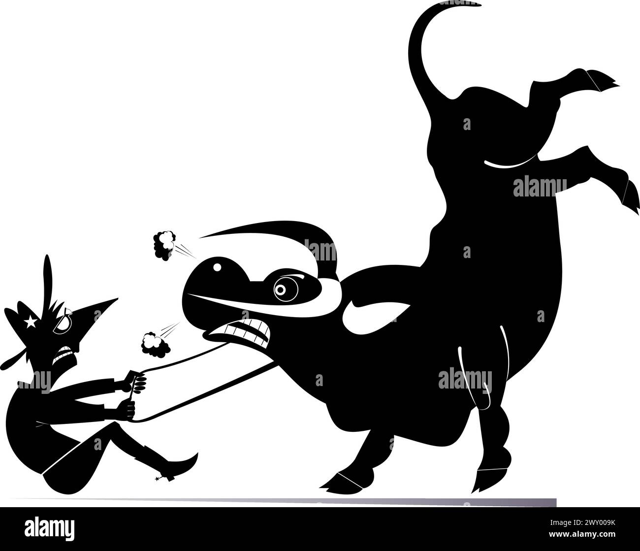 Bull black Cut Out Stock Images & Pictures - Alamy