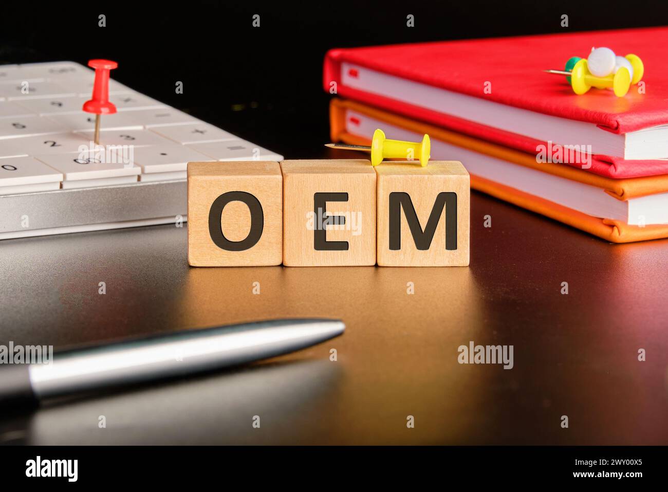 Acronym concept. OEM Original Equipment Manufacturer on wooden cubes ...