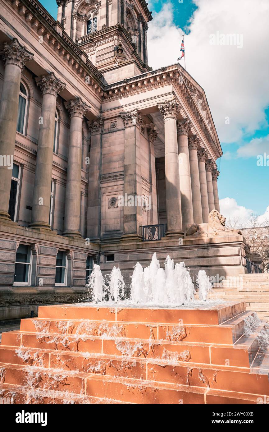 The facade of Albert Halls Bolton in Bolton, Greater Manchester Stock ...