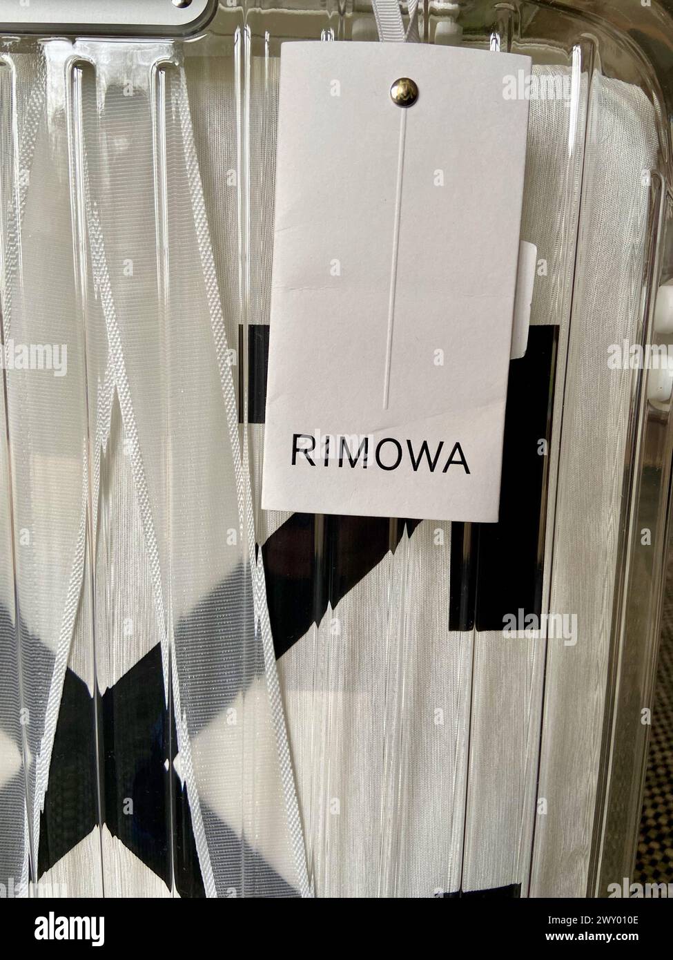 Rimowa price tag label ;the virgil abloh designed remowa see-through ...
