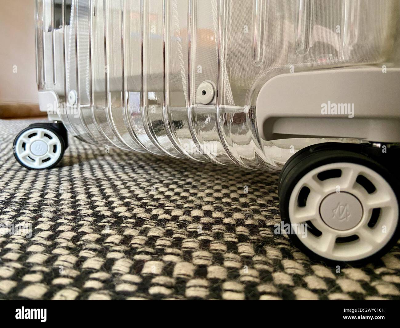 the virgil abloh designed remowa see-through designer clear luggage ...