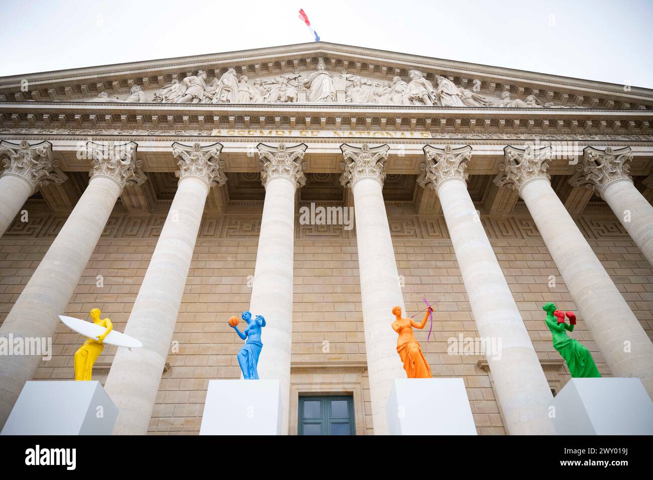 Paris, France. 02nd Apr, 2024. French artist Laurent Perbos's ...