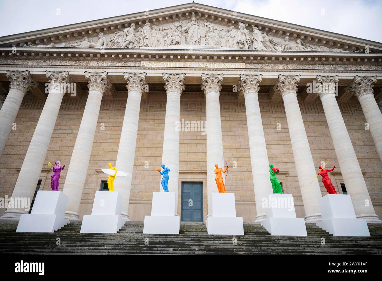 Paris, France. 02nd Apr, 2024. French artist Laurent Perbos's ...