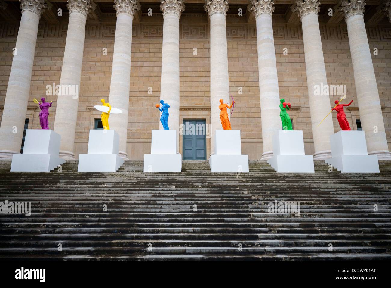 Paris, France. 02nd Apr, 2024. French artist Laurent Perbos's ...