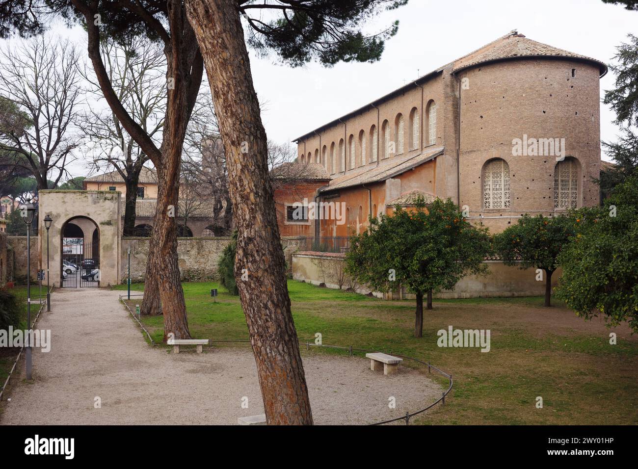 Rome. Italy. Basilica of Santa Sabina on the Aventine (Basilica di ...