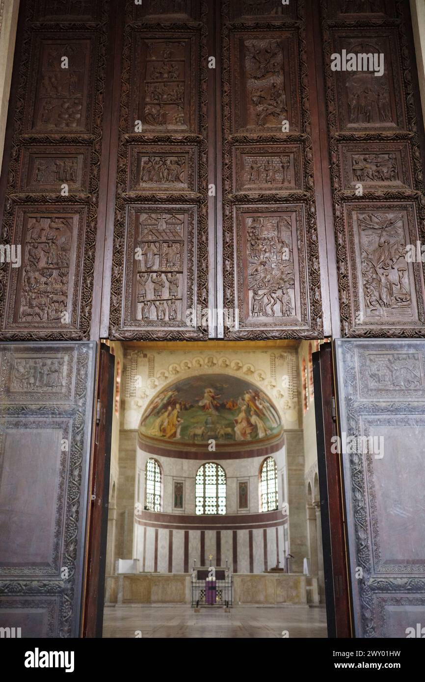 Rome. Italy. Basilica of Santa Sabina on the Aventine (Basilica di ...