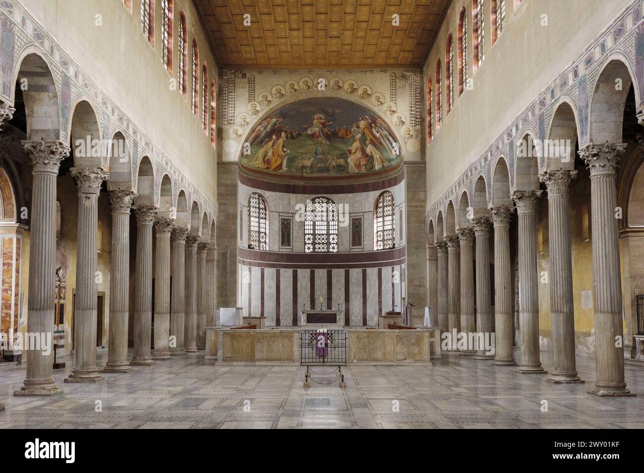 Rome. Italy. Basilica of Santa Sabina on the Aventine (Basilica di ...