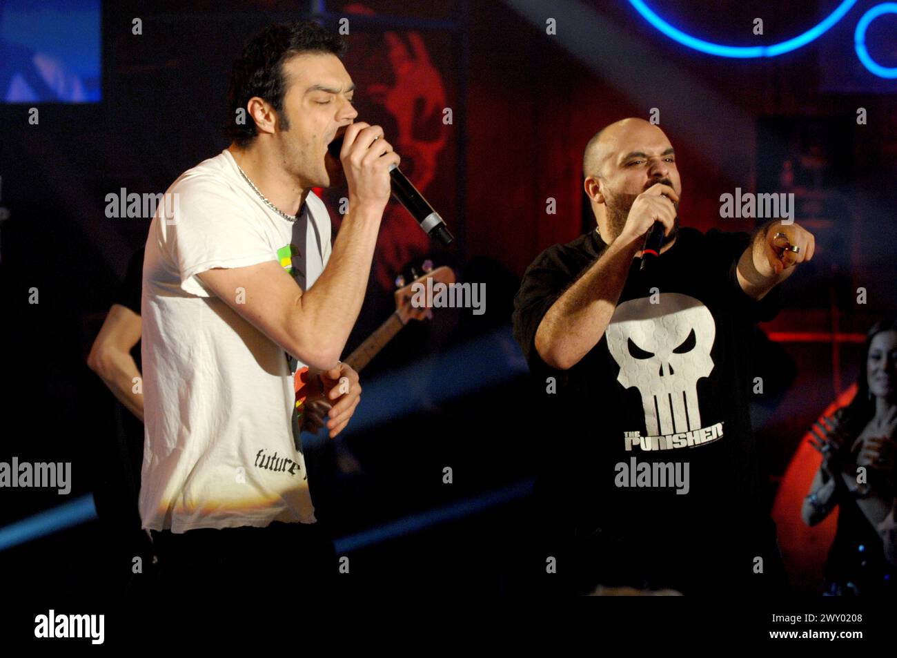 Milan Italy 23/02/2008 : Emi and Nitto singers of the Linea 77 ,Italian ...