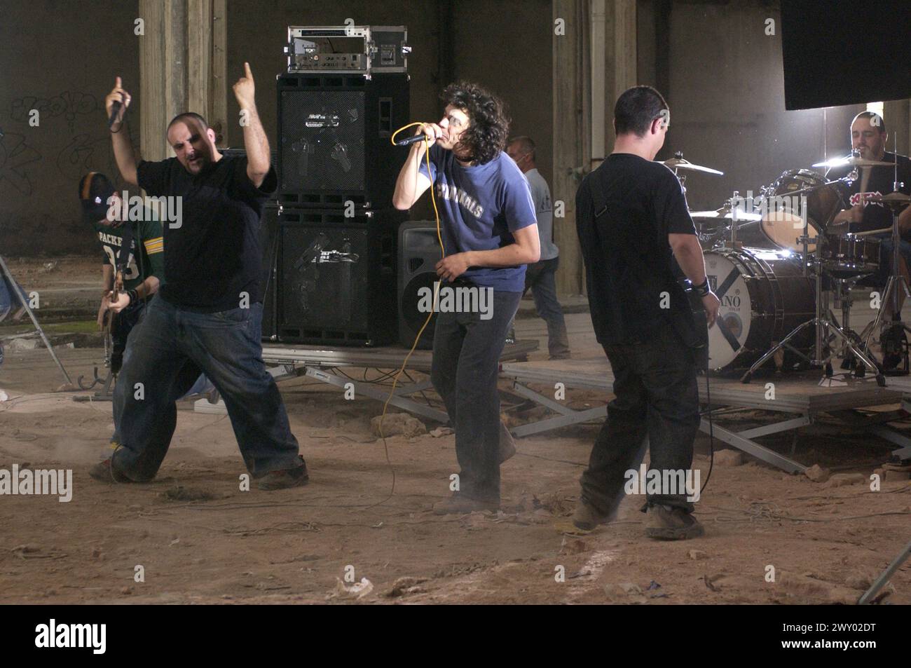 Milan Italy 07/05/2003 : Linea 77 ,Italian alternative metal band ...