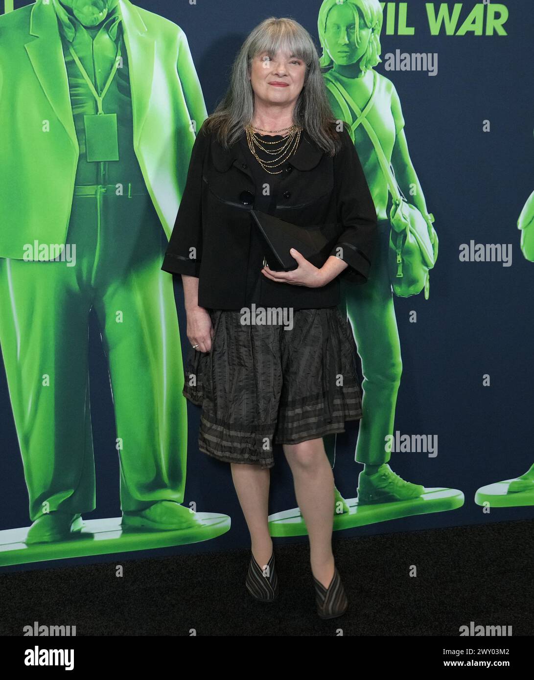 Los Angeles, USA. 02nd Apr, 2024. Caty Maxey arrives at the A24's CIVIL ...