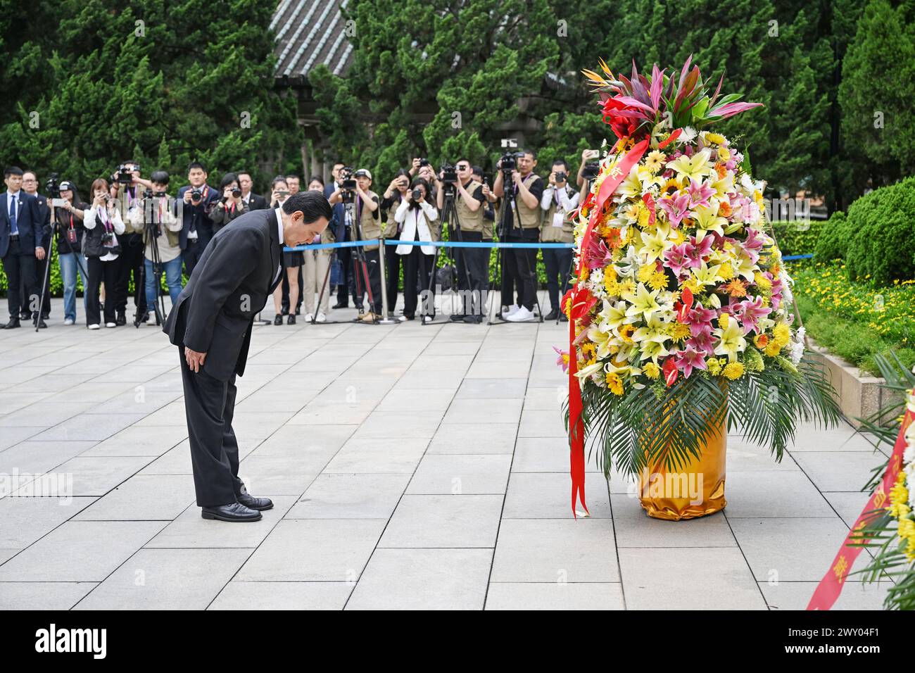 Guangzhou, China's Guangdong Province. 3rd Apr, 2024. Ma Ying-jeou ...