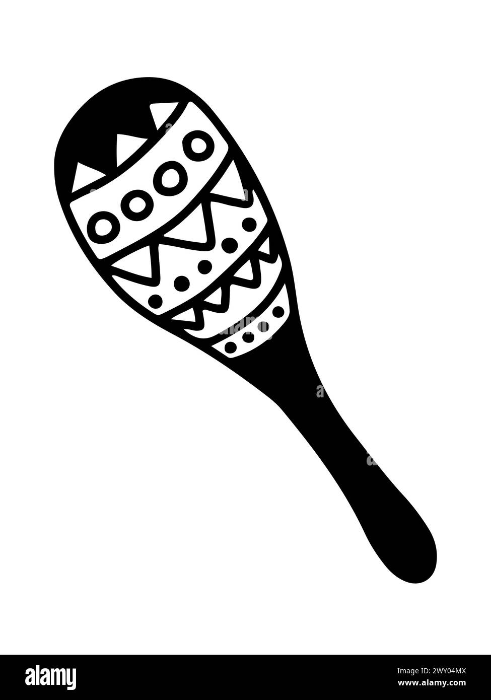 Instrument maraca Black and White Stock Photos & Images - Alamy