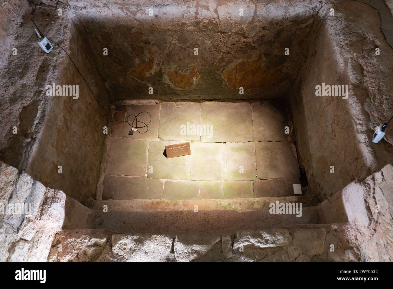 The west bath house at Chedworth Roman Villa, UK. Here is the final ...