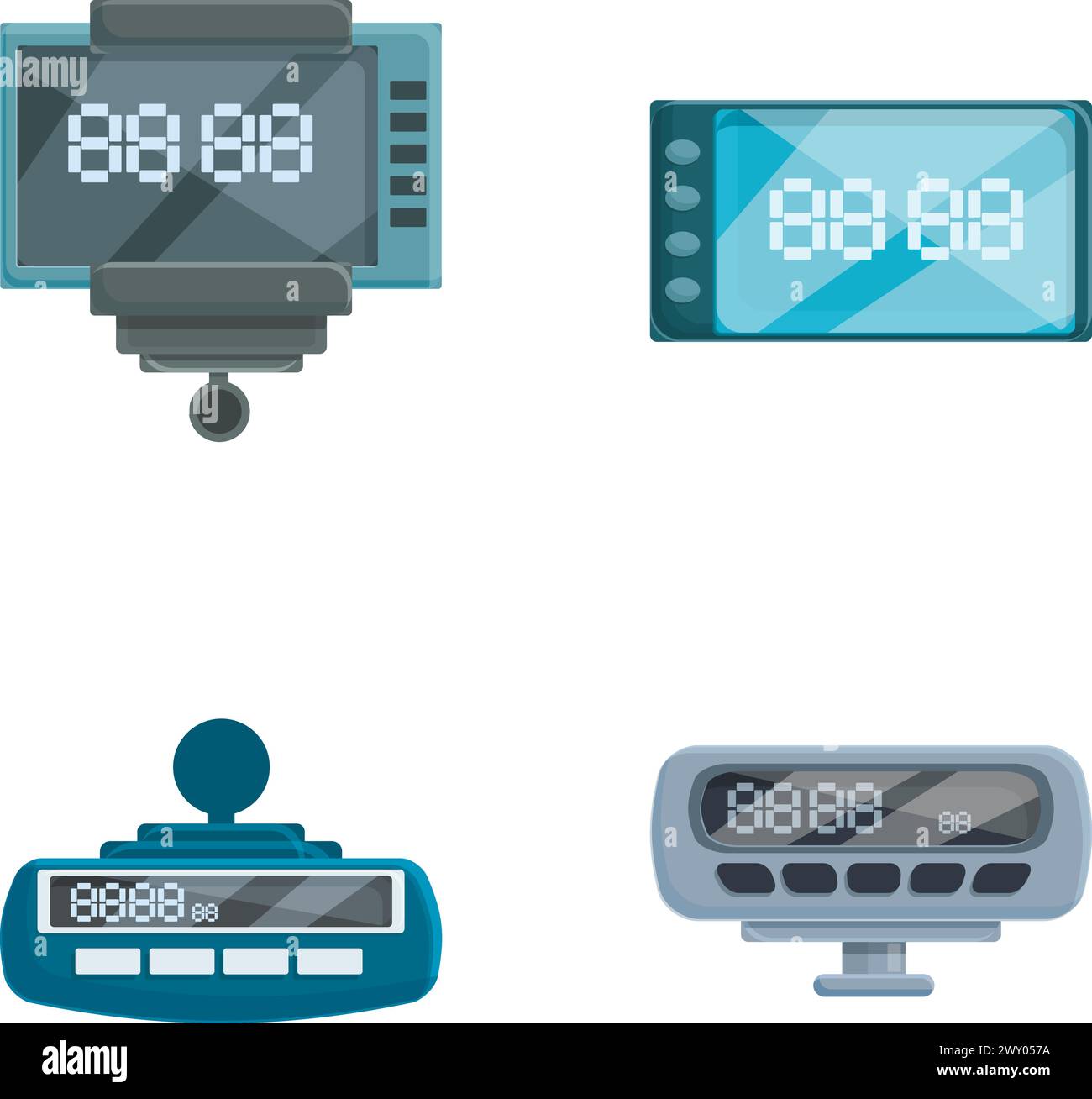 Electronic fare meter Stock Vector Images - Alamy