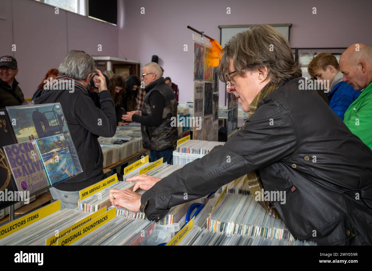 Record searching hi-res stock photography and images - Alamy