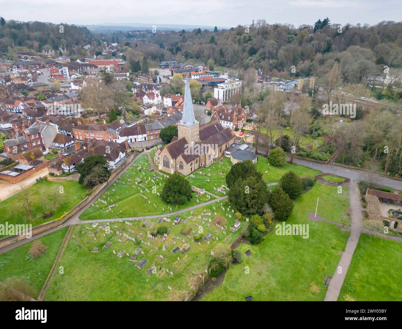 aerial view st peters and st pauls church from the philips memorial ...