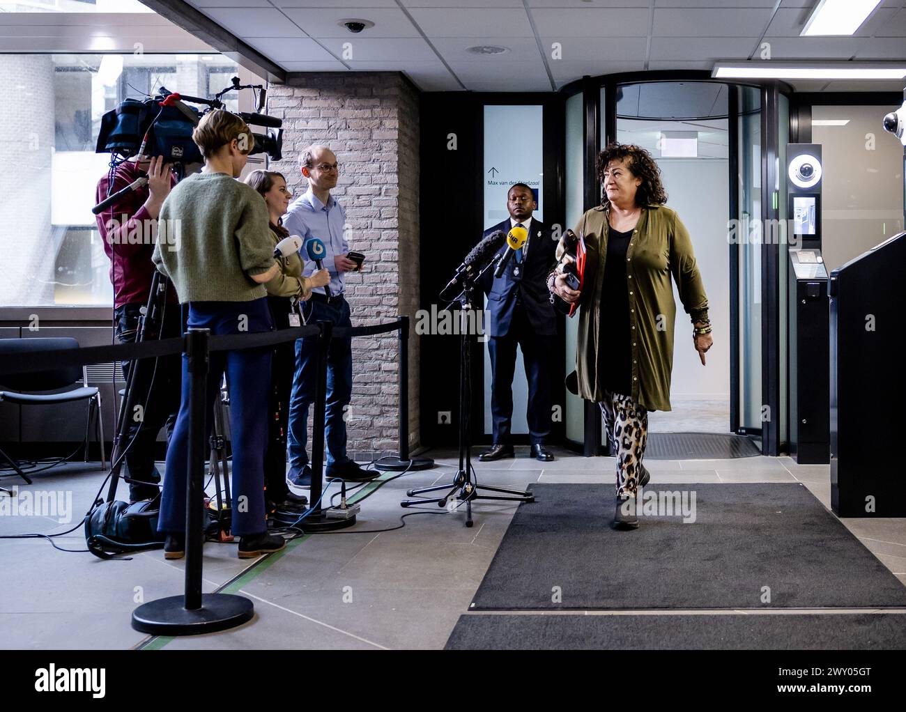 THE HAGUE - Caroline van der Plas (BBB) after a reception by informants ...
