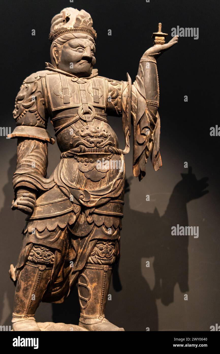 Tokyo, Japan - February 06 2024: The guardian god of Bishamonten dating ...