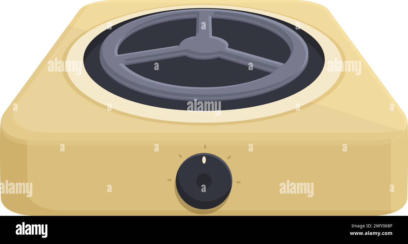 Portable stove cartoon icon Cut Out Stock Images & Pictures - Alamy