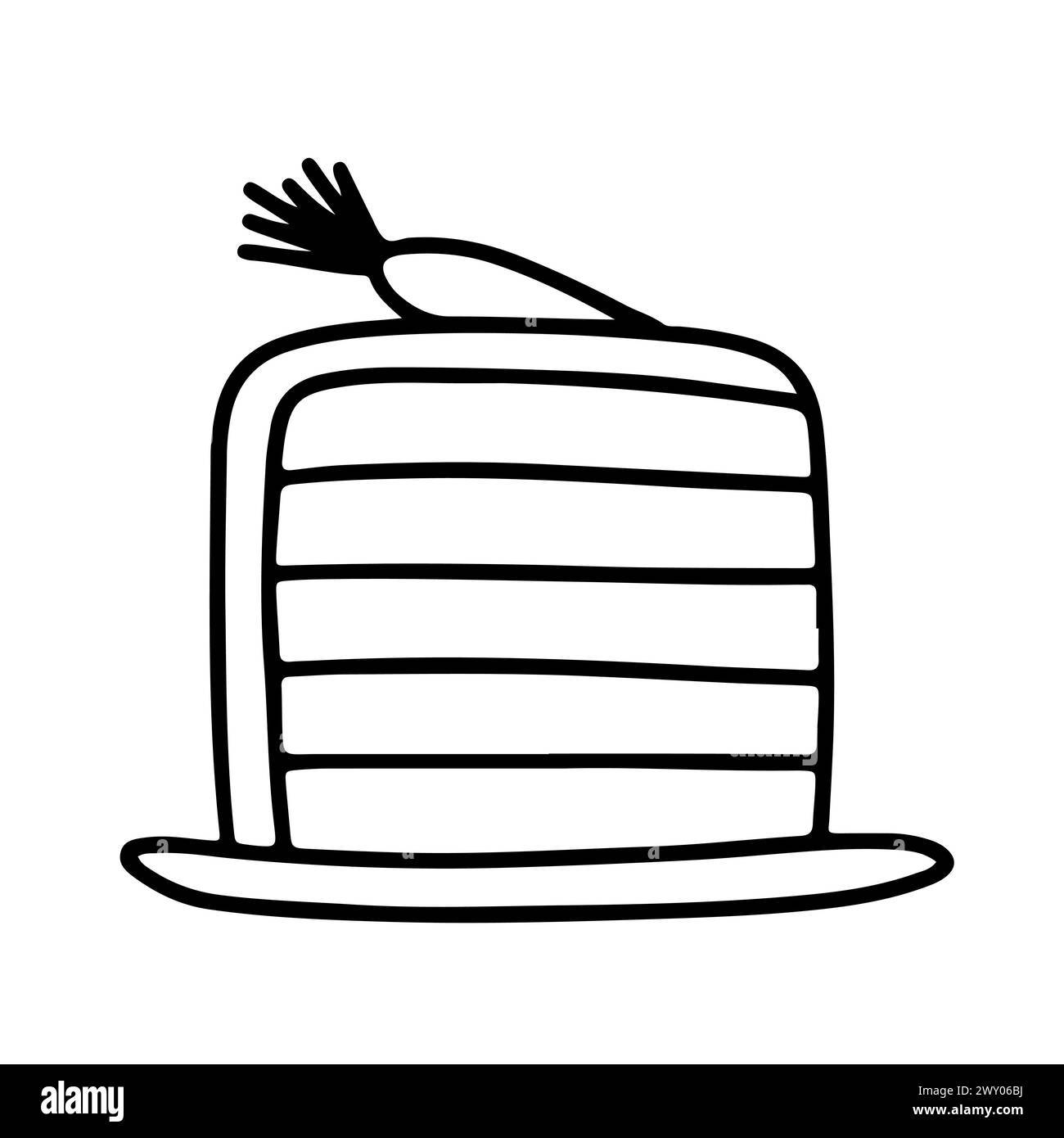 Eat carrot cake Stock Vector Images - Alamy