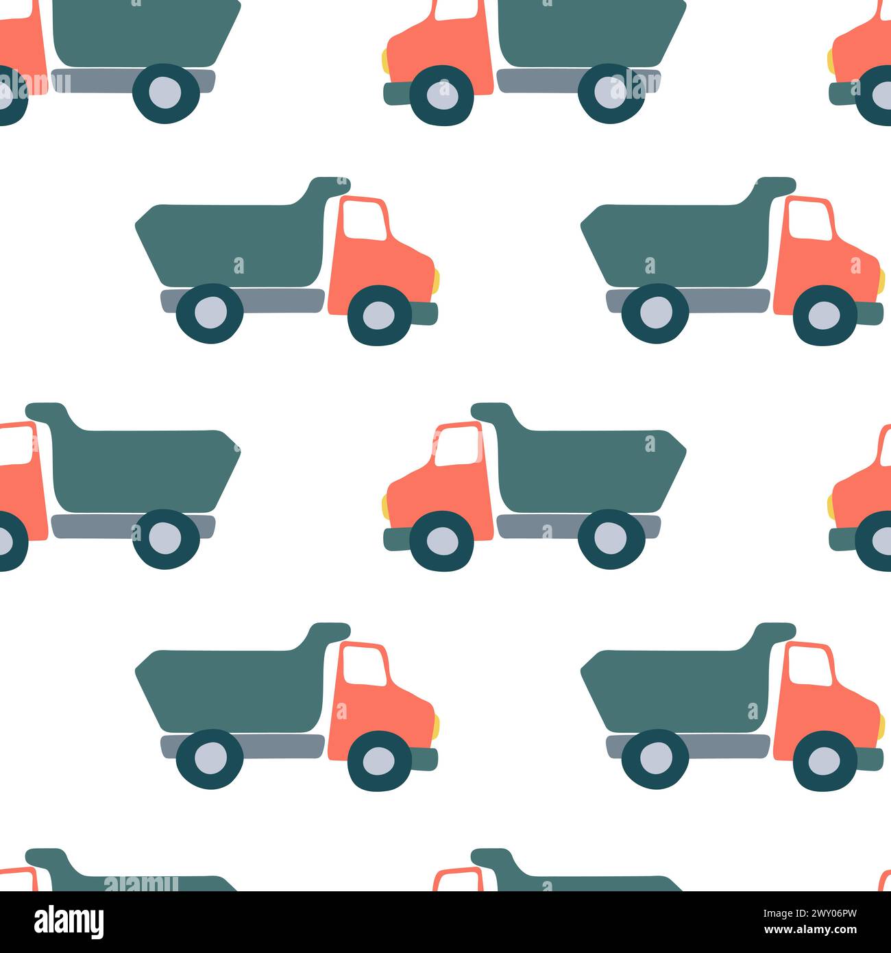 truck seamless pattern Stock Vector Image & Art - Alamy