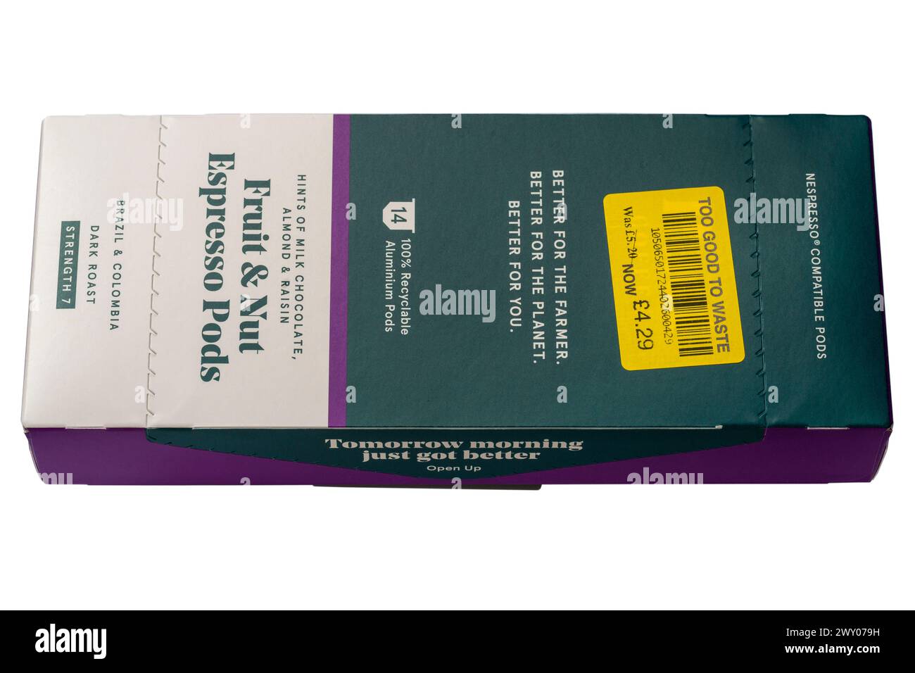 Box of Fruit & Nut Espresso Pods coffee capsules coffee pods with hints ...