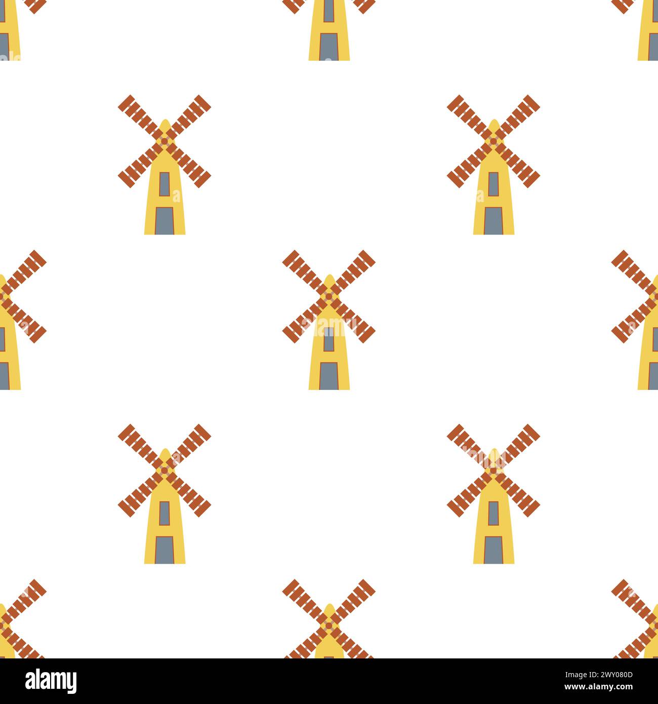windmill seamless pattern Stock Vector Image & Art - Alamy