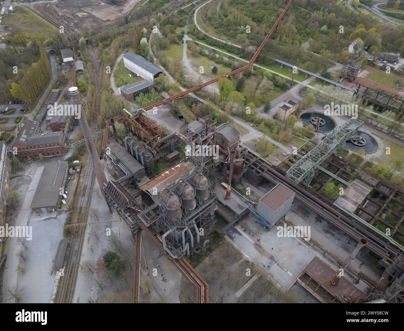 The Landschaftspark Duisburg Nord a public park in the German city of ...