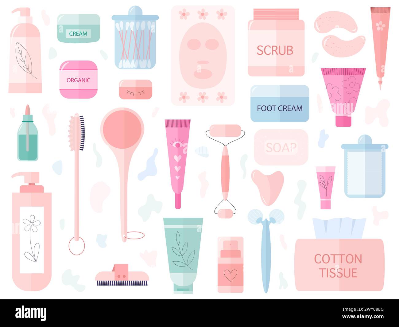 Natural cosmetics cream organic Stock Vector Images - Alamy