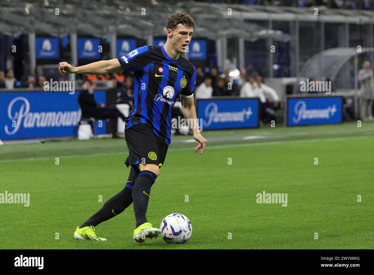 Milan, Italy. 1st Apr, 2024. Italy, Milan, apr 1 2024: Benjamin Pavard ...