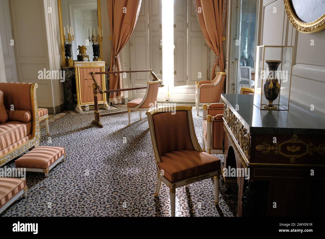 VERSAILLES, FRANCE - March 8, 2024. Interior of Grand Trianon of the ...
