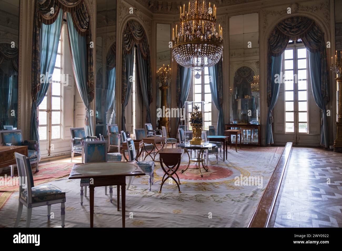 VERSAILLES, FRANCE - March 8, 2024. Interior of Grand Trianon of the ...