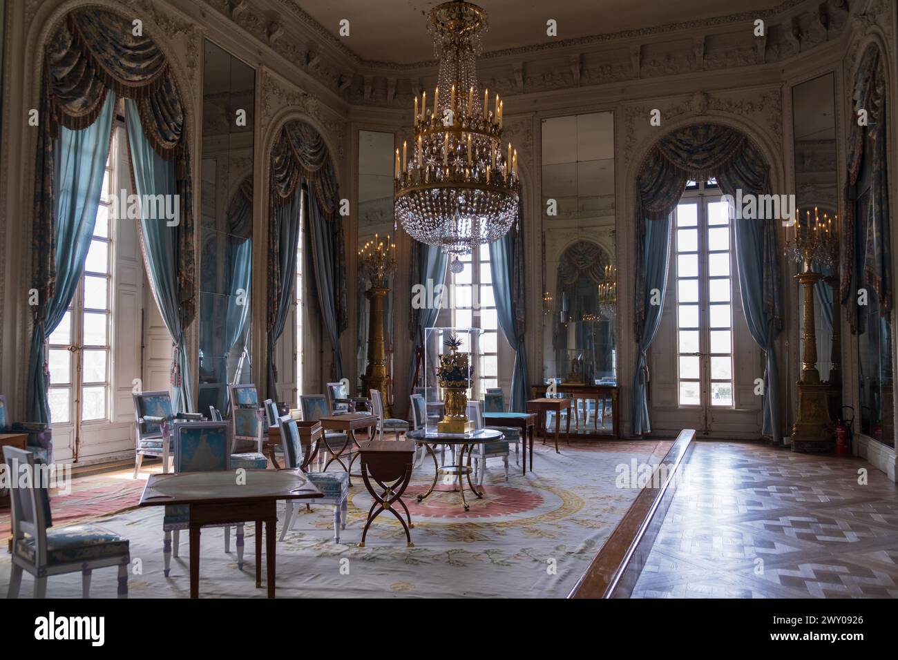 VERSAILLES, FRANCE - March 8, 2024. Interior of Grand Trianon of the ...