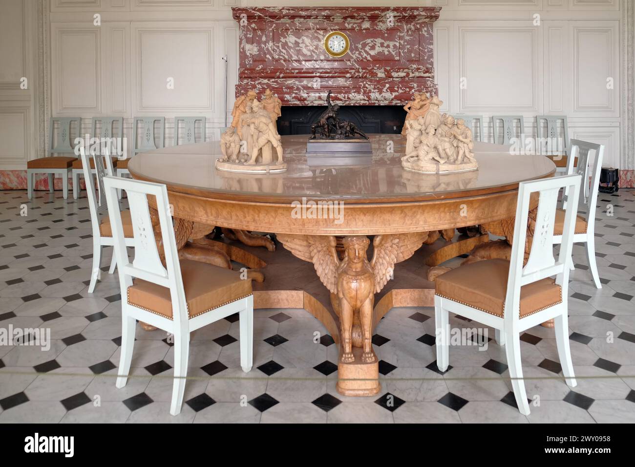 VERSAILLES, FRANCE - March 8, 2024. Interior of Grand Trianon of the ...