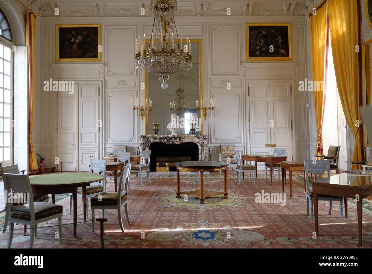 VERSAILLES, FRANCE - March 8, 2024. Interior of Grand Trianon of the ...