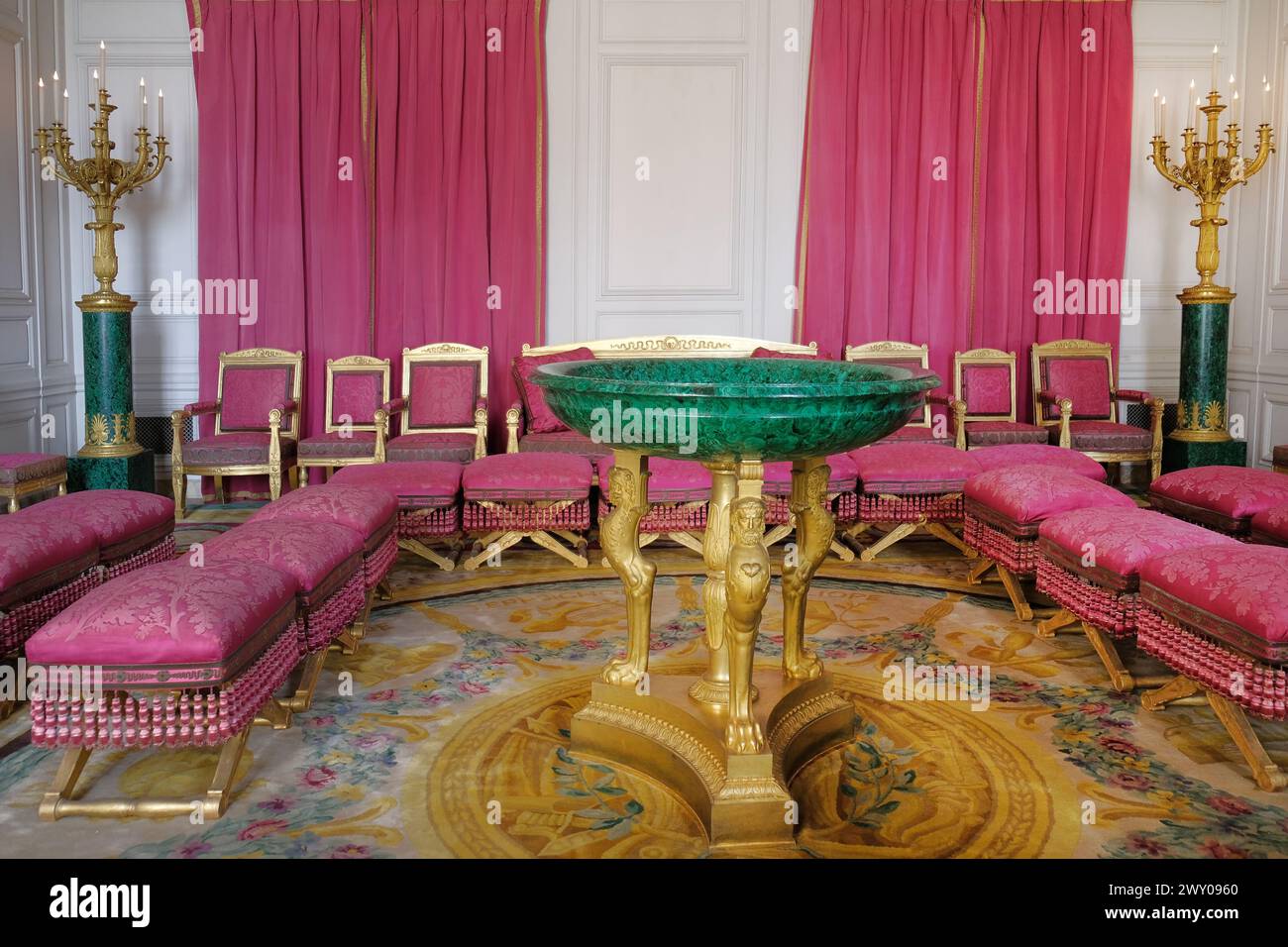 VERSAILLES, FRANCE - March 8, 2024. Interior of Grand Trianon of the ...