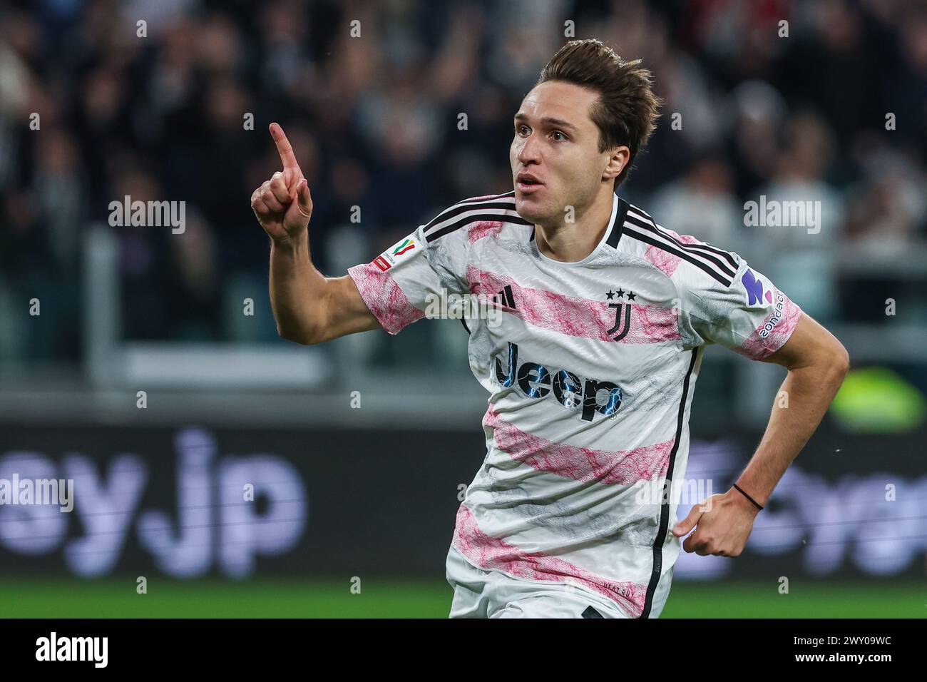 Federico chiesa celebrates 1st goal hi-res stock photography and images ...