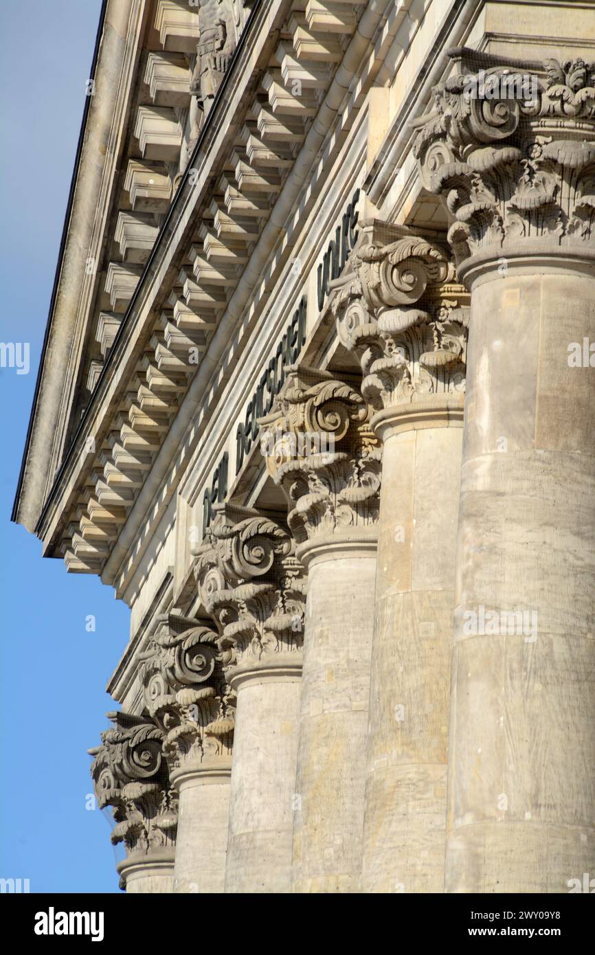 The Reichstag building in Berlin is the seat of the parliament of the ...