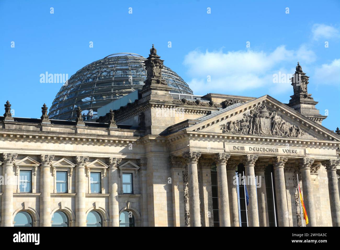 The Reichstag building in Berlin is the seat of the parliament of the ...