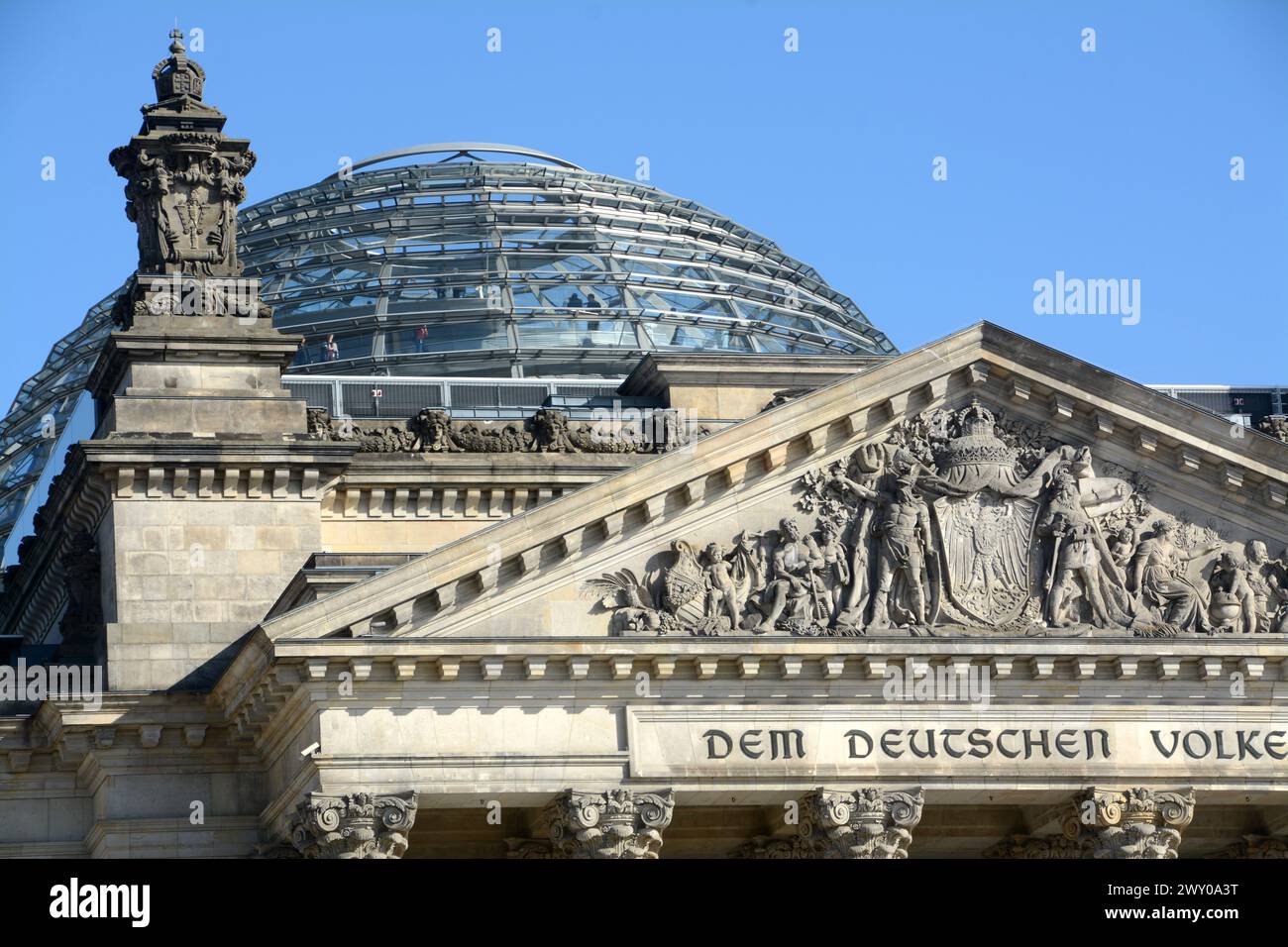 The Reichstag building in Berlin is the seat of the parliament of the ...