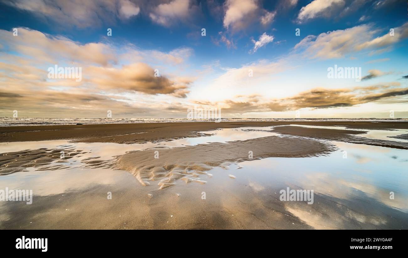 spectacular picture of the coastline under a cloudycsky that shows the ...